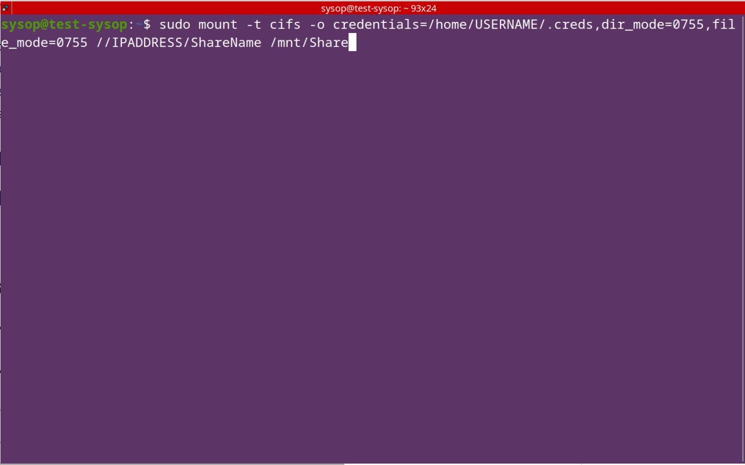 How To Mount An Smb Samba Share In Linux With Cifs Utils Format Swap Tech Tutorials